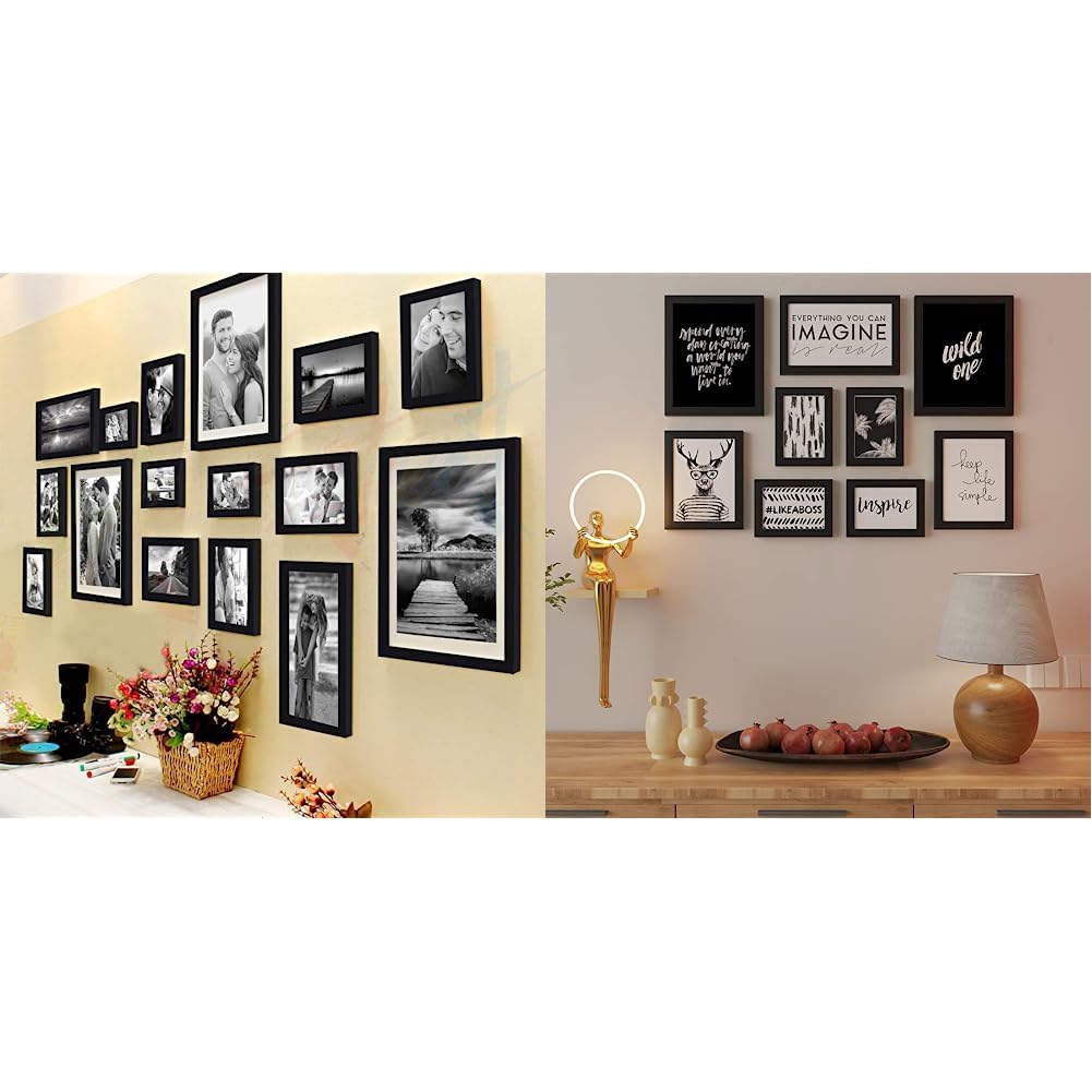 Art Street Shooting Star Wall Photo Frames for living Room, Set of 16 ...