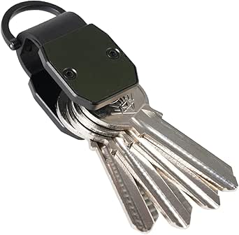 CAXGEK Compact Metallic Mini Key Organizer Keychain - Aluminum Key ...