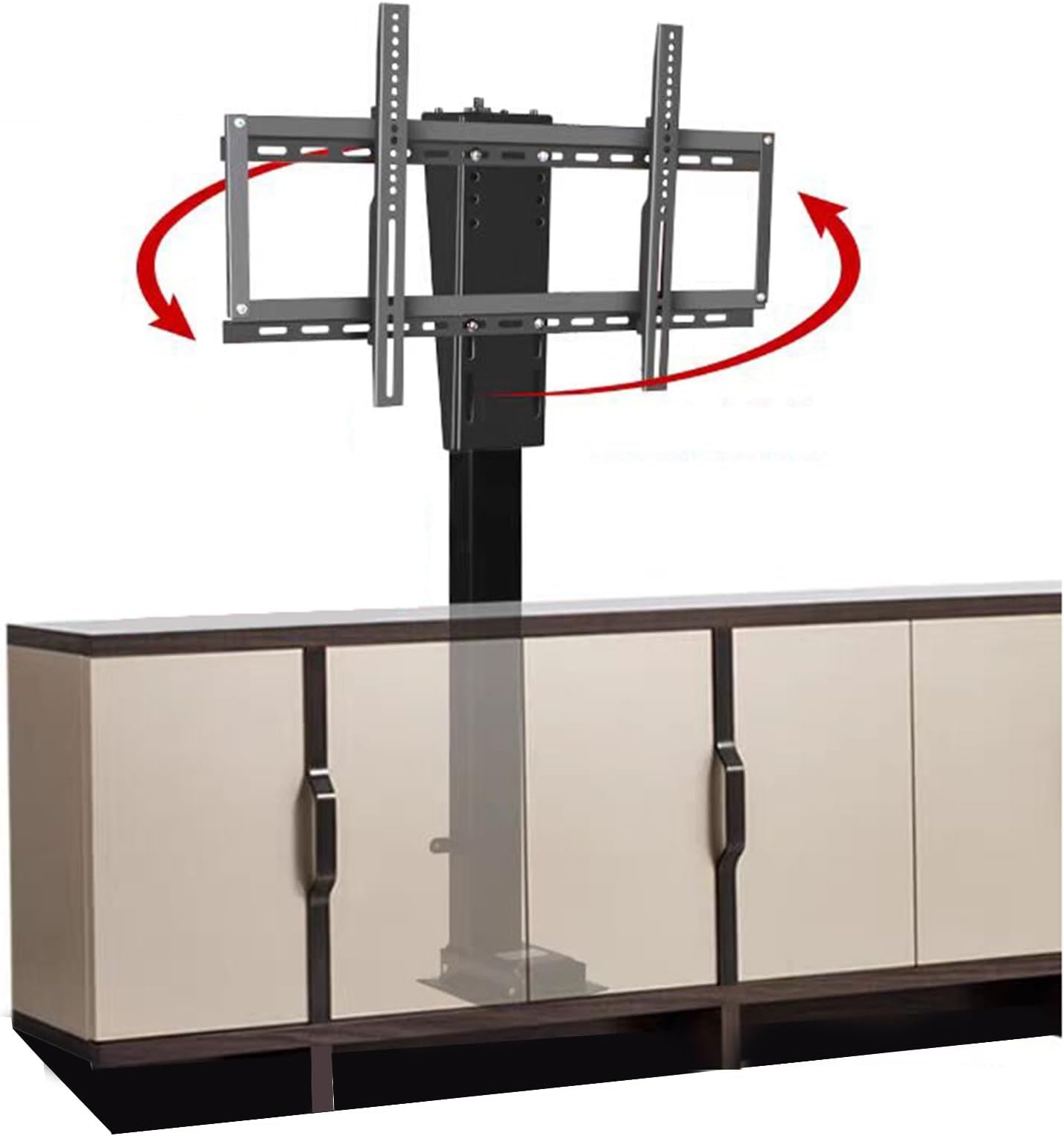 Motorised tv bracket, Manual 360° rotation Electric tv lift, Hidden TV ...