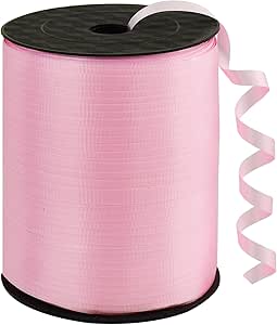 Amazon.com: BEISHIDA 500 Yards Matte Light Pink Curling Crimped Ribbon ...