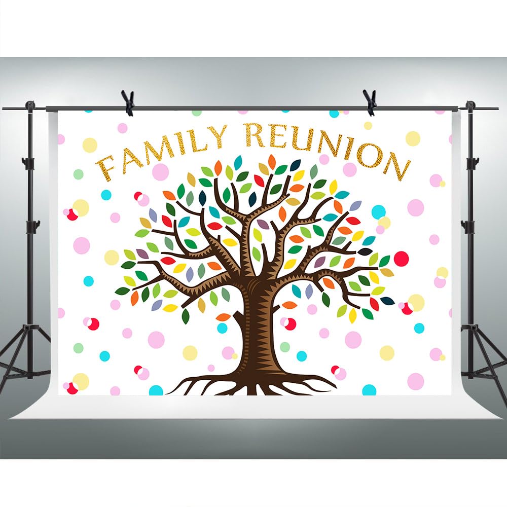 Family Reunion Background Colorful Grey Maximalist Family Reunion