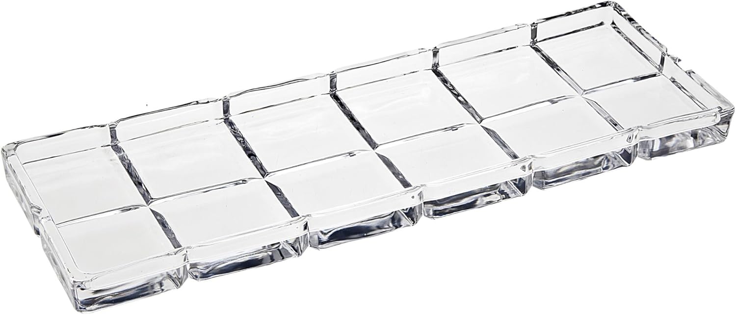 Amazon.com | 13" Clear Crystal Serving Tray: Platters