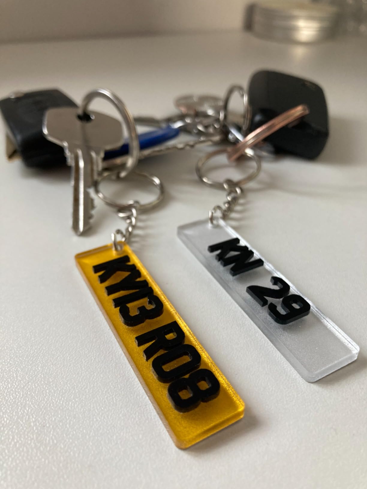 Custom Licence Plate Keychain, Personalised Number Plate Keychain, Mini ...