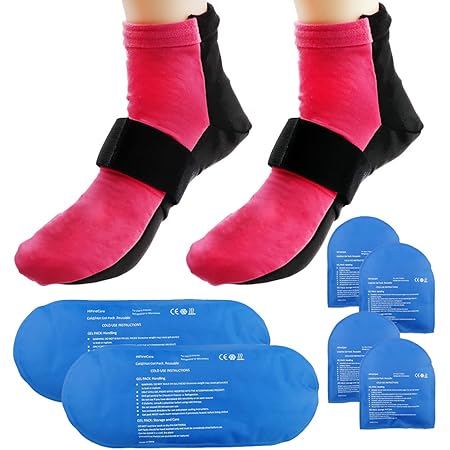 Amazon.com: Cold Therapy Socks, Foot Ice Pack, Cold Socks with Gel Ice ...