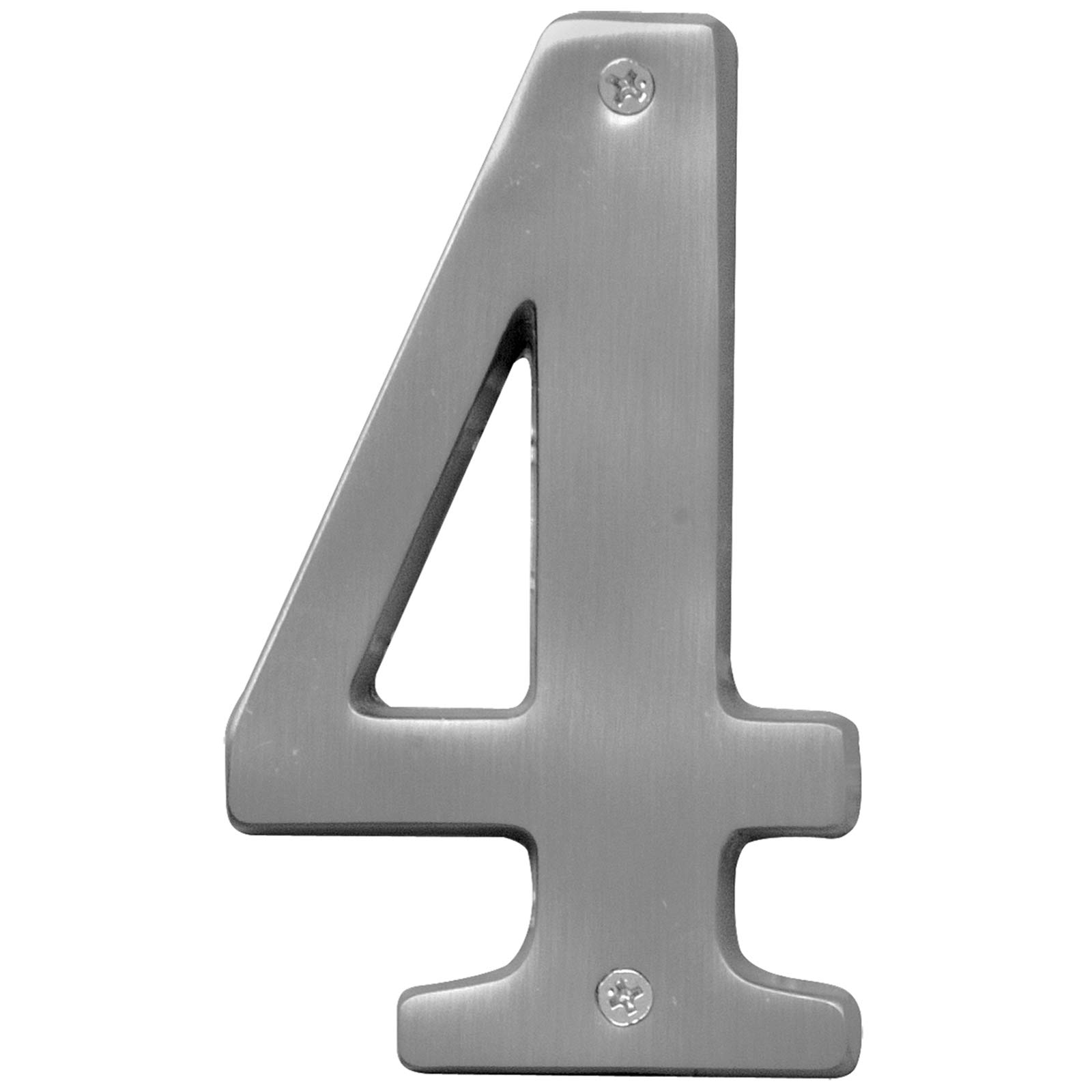 Amazon.com: Hy-Ko Products BR-51SN/4 Prestige House Number 4 (FOUR) 5 ...