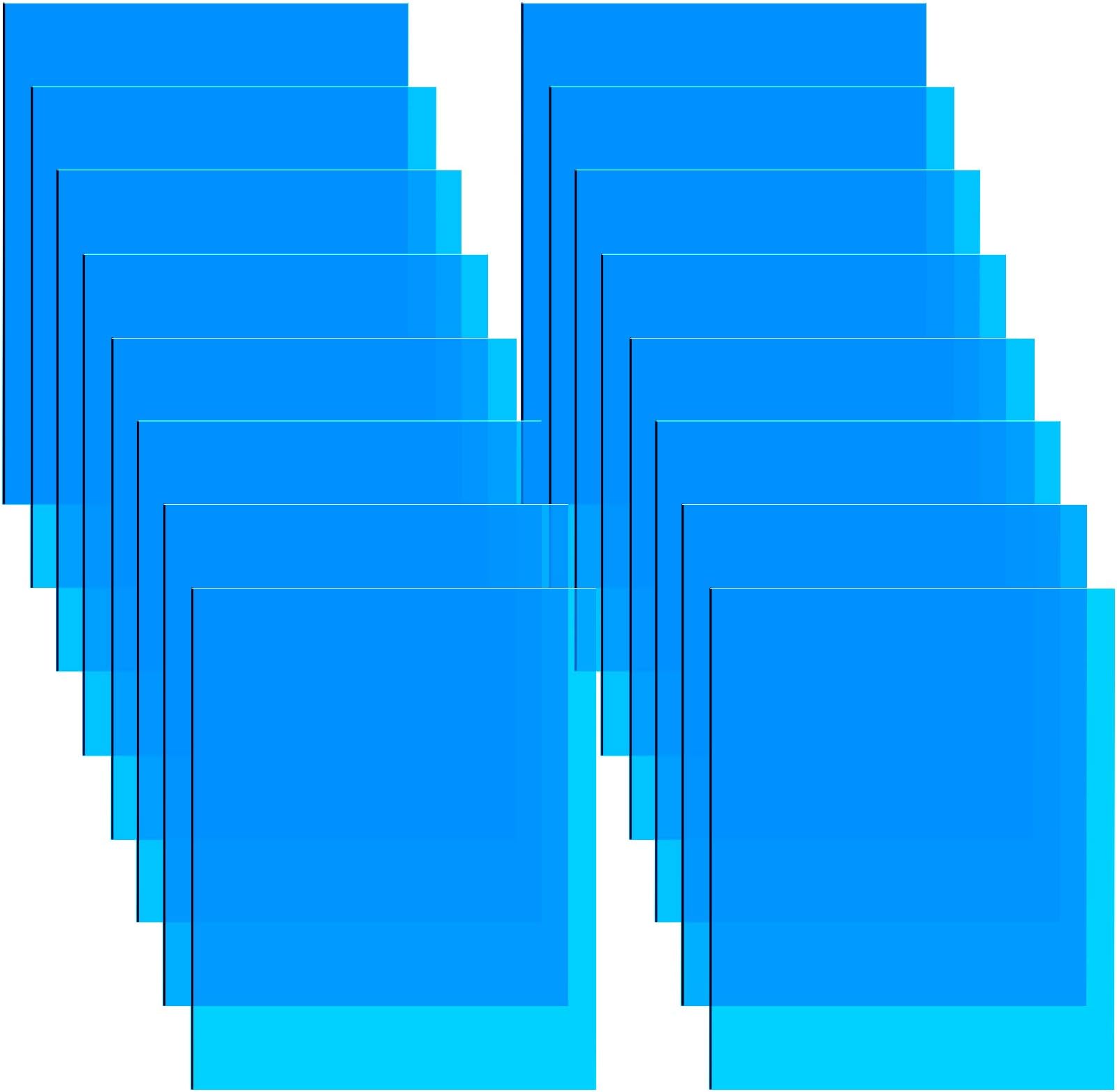 Amazon.com : uxcell 4Pcs Gel Light Lighting Filter Overlay Transparent ...