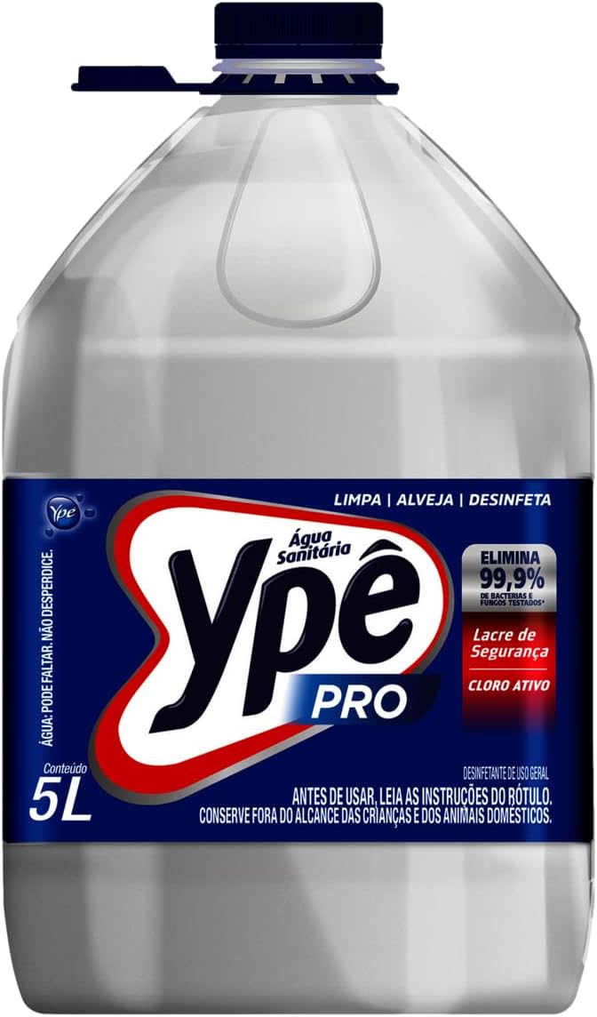 Ypê Água Sanitária Pro 5L : Amazon.com.br: Indústria e Comércio