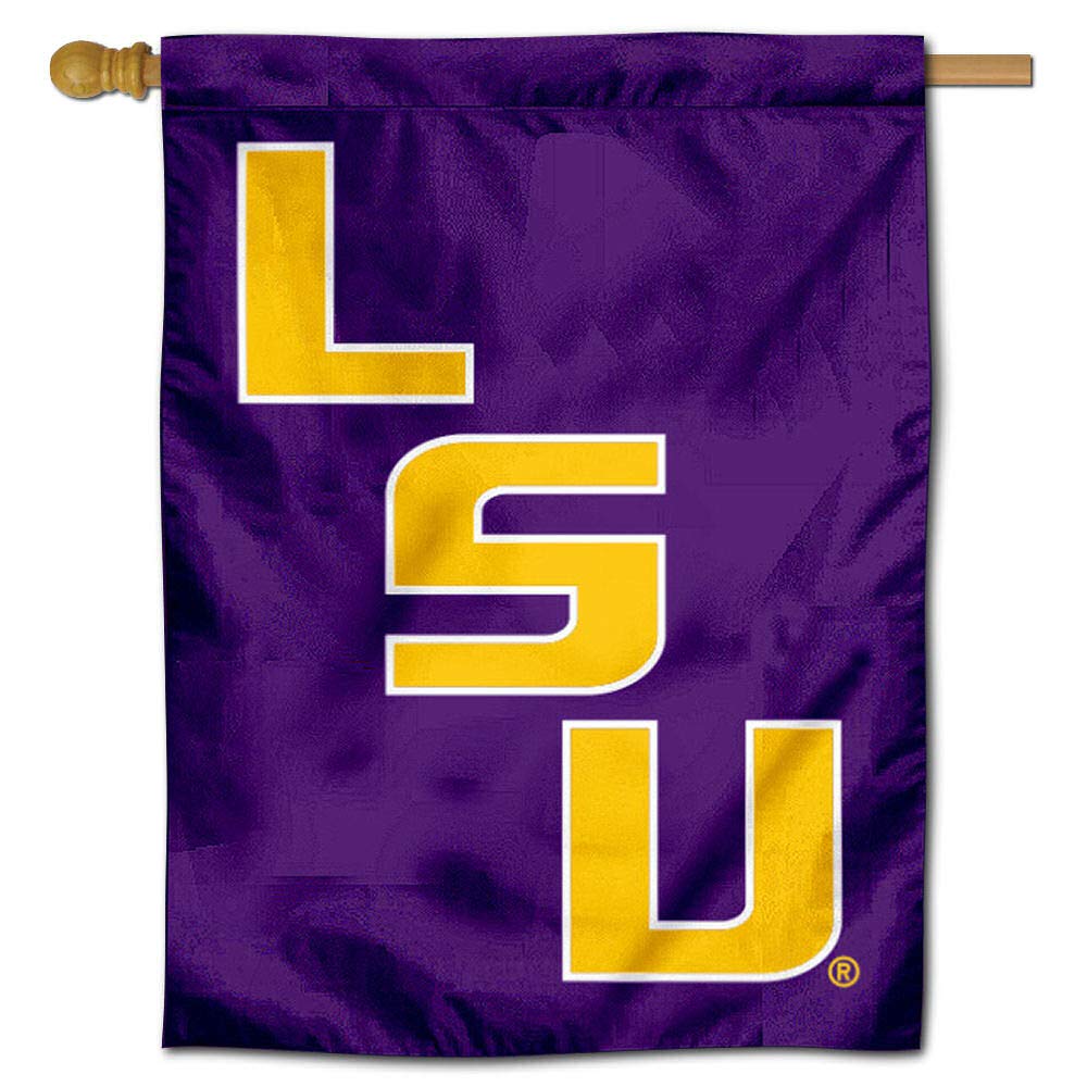 Amazon.com : College Flags & Banners Co. LSU Tigers Banner House Flag ...