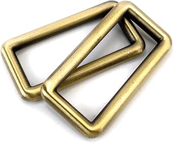 Amazon.com: VersaKits 10 Pcs Metal Rectangle Rings Heavy Duty Zinc ...