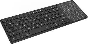 Amazon.com: MYNVY Wireless Keyboard with Touchpad Numeric Keypad, 78 ...