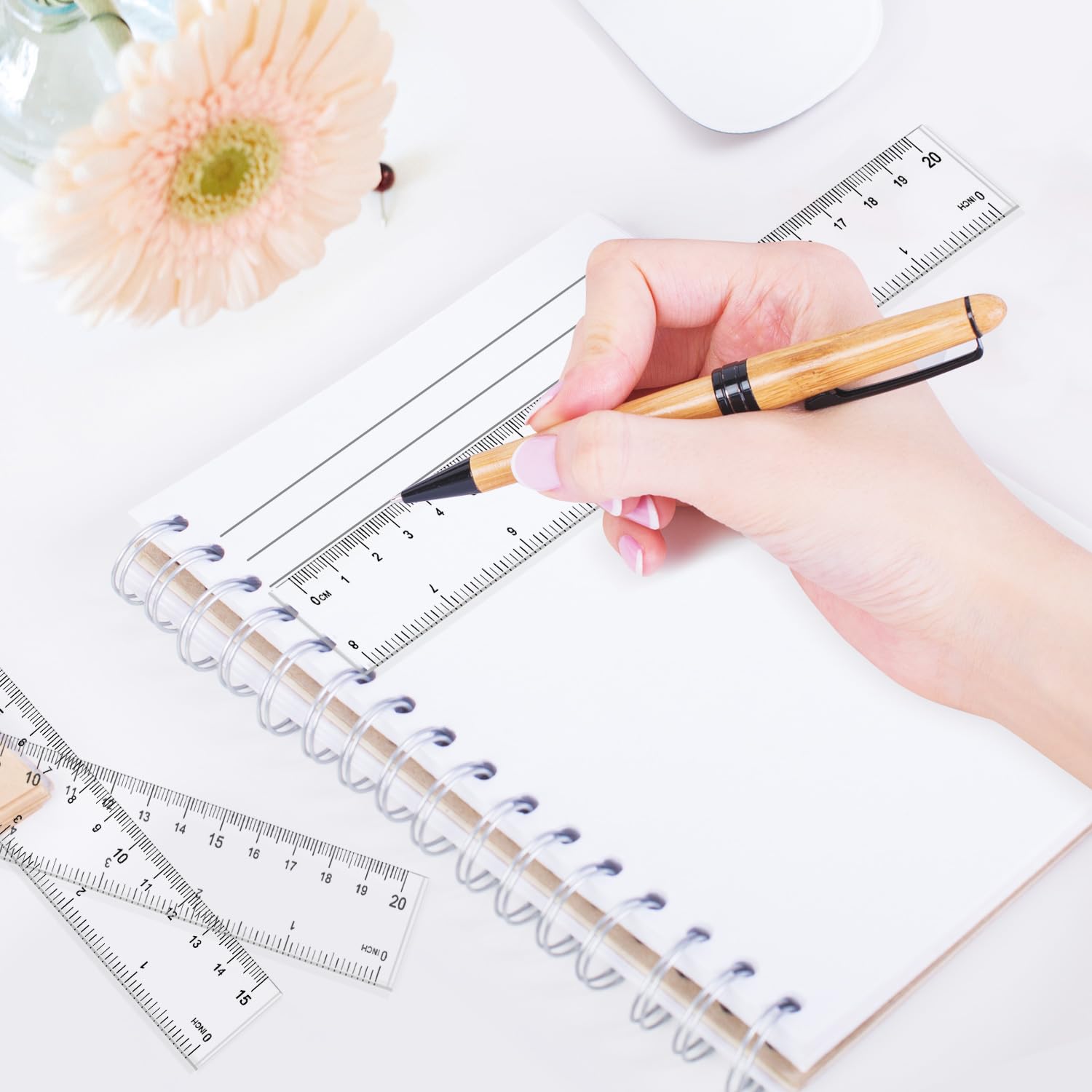 4 Pack 8 inch 6 inch Ruler Plastic Ruler Straight Nepal | Ubuy