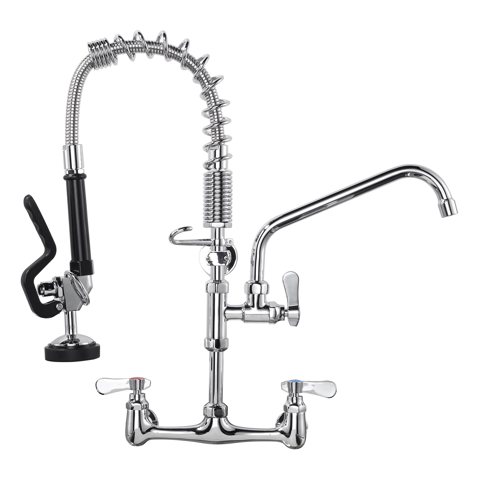 Commercial Sink Faucet with Sprayer: ALEASHA 21 Inches Commercial ...