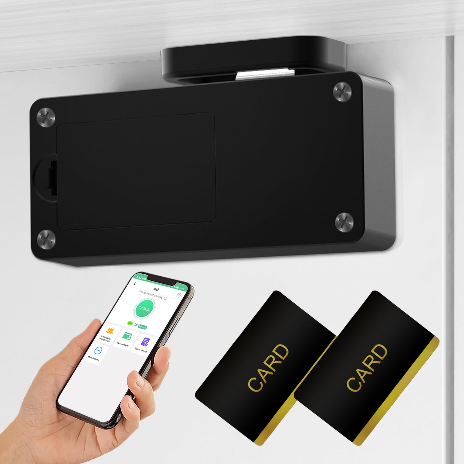 Hidden Electronic Cabinet Locks, Eseesmart Smart NFC RFID Bluetooth iOS ...