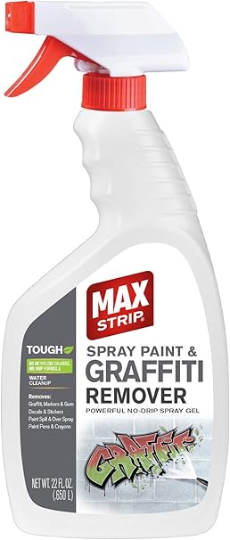 Max Strip Spray Paint and Graffiti Remover - 22 oz - Powerful No Drip ...