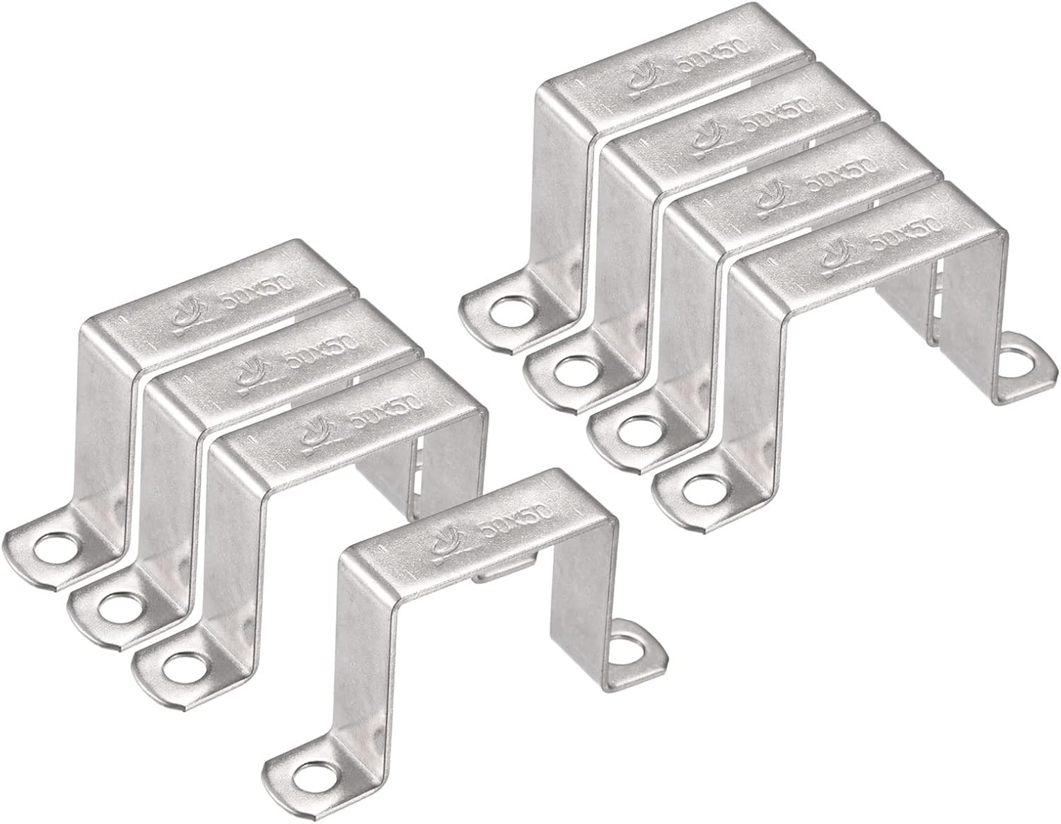 Amazon.com: uxcell U Shaped Connector Bracket 48 x 52mm 304 Stainless ...
