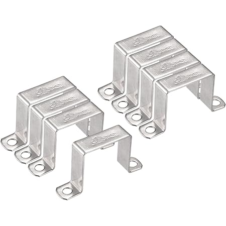 Amazon.com: uxcell U Shaped Connector Bracket 48 x 52mm 304 Stainless ...