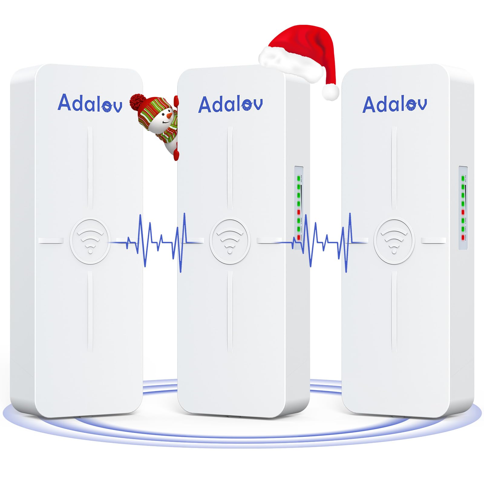 Amazon.com: AdaLov CPE881 3 Pack Wireless Bridges, Point to 2 Points ...