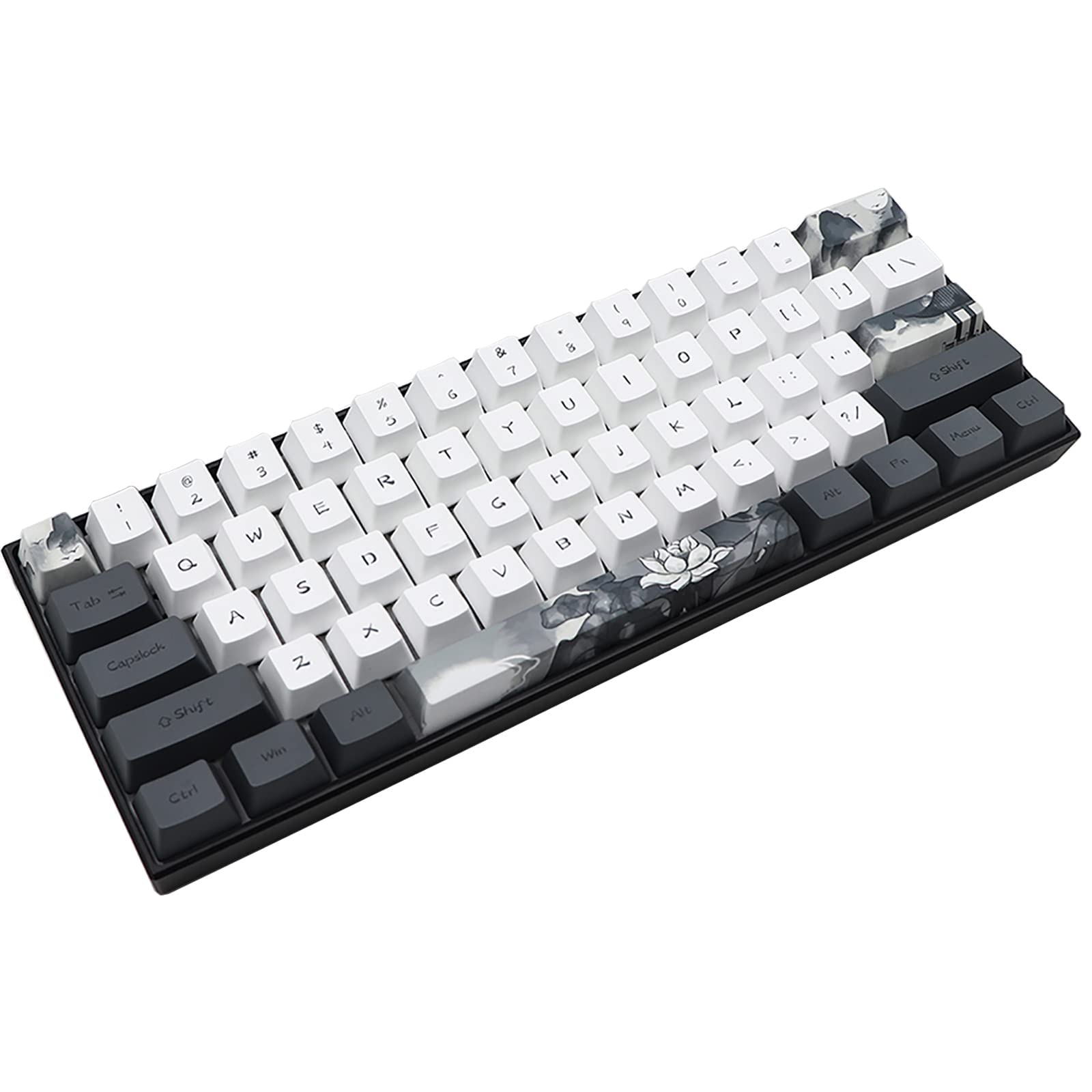 Buy MOLGRIA Ink Lotus Keycaps, 140 Set Custom Keycaps for Gaming ...