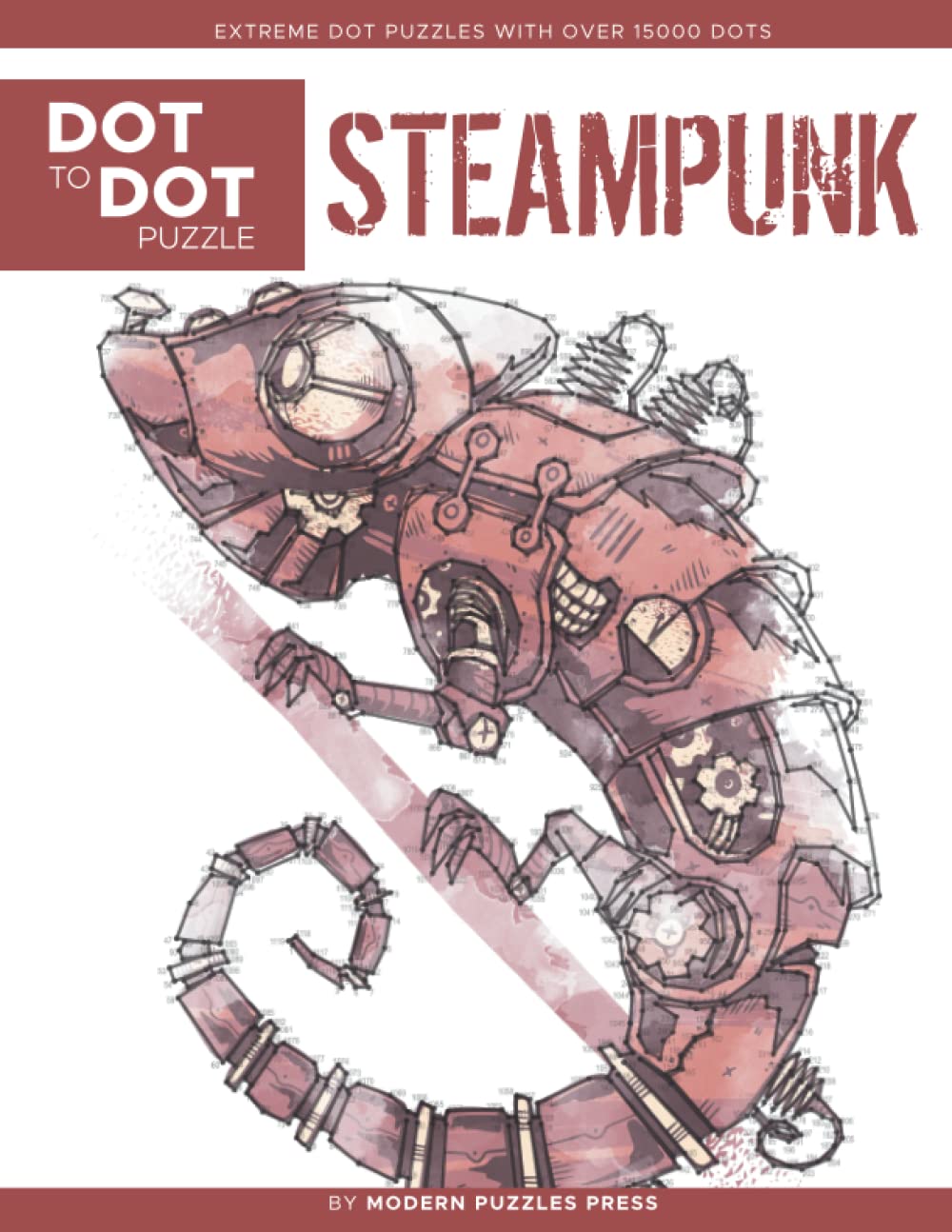 Steampunk Dot To Dot Puzzle Extreme Dot Puzzles With Over 15000 Dots 