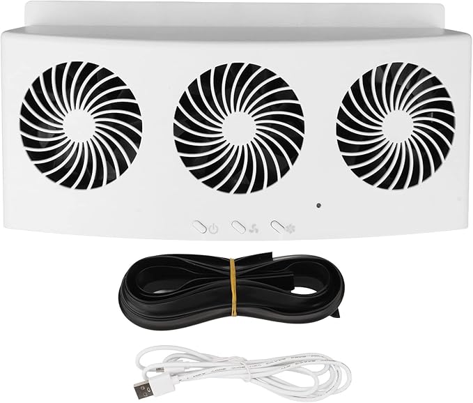 Amazon.com: Car Exhaust Fan, 3 Cooler Car Auto Front Rear Window Air ...