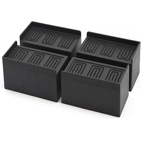 Amazon.com: MYMULIKE Bed Risers 4 Inch Heavy Duty, Oversized Furnitures ...