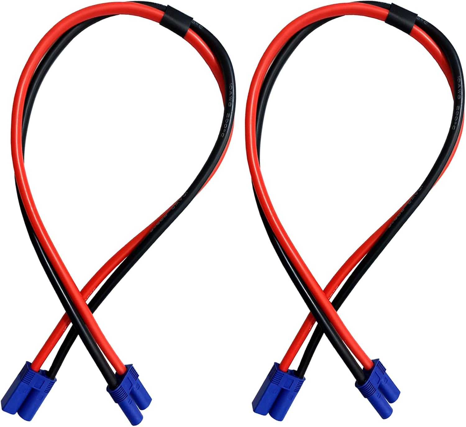 Amazon.com: LINSYRC 2-Pack EC5 Male Connector to EC5 Female Connector Cable Extension Wire RC ...