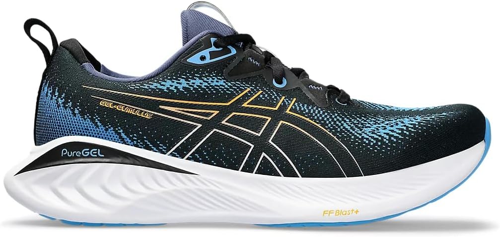 Asics 1011B621-005 Gel-Cumulus 25 Uomo, Black/Fellow Yellow EU 46 ...