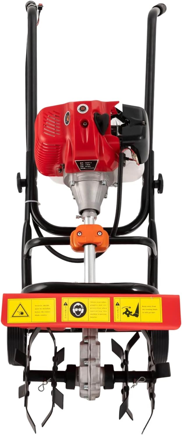 Amazon.com : lamphle Rototiller Gas Powered 2 Stroke with 1.2L Fuel ...