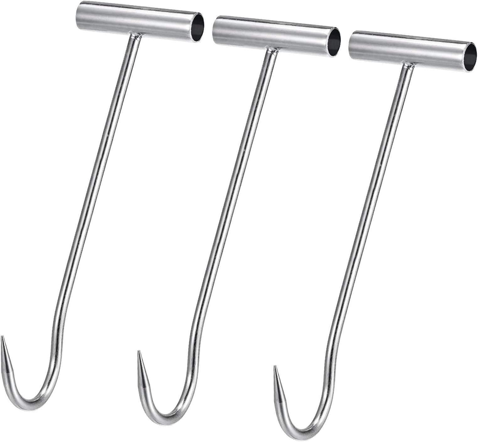Amazon.com: uxcell T-Handle Meat Boning Hook, Galvanized Curved T Hooks ...