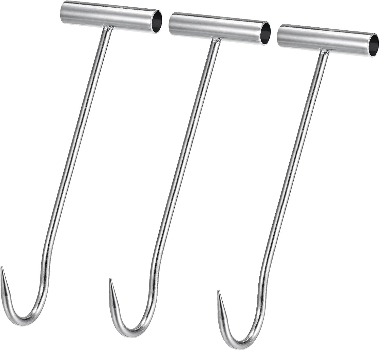 Amazon.com: uxcell T-Handle Meat Boning Hook, Galvanized Curved T Hooks ...