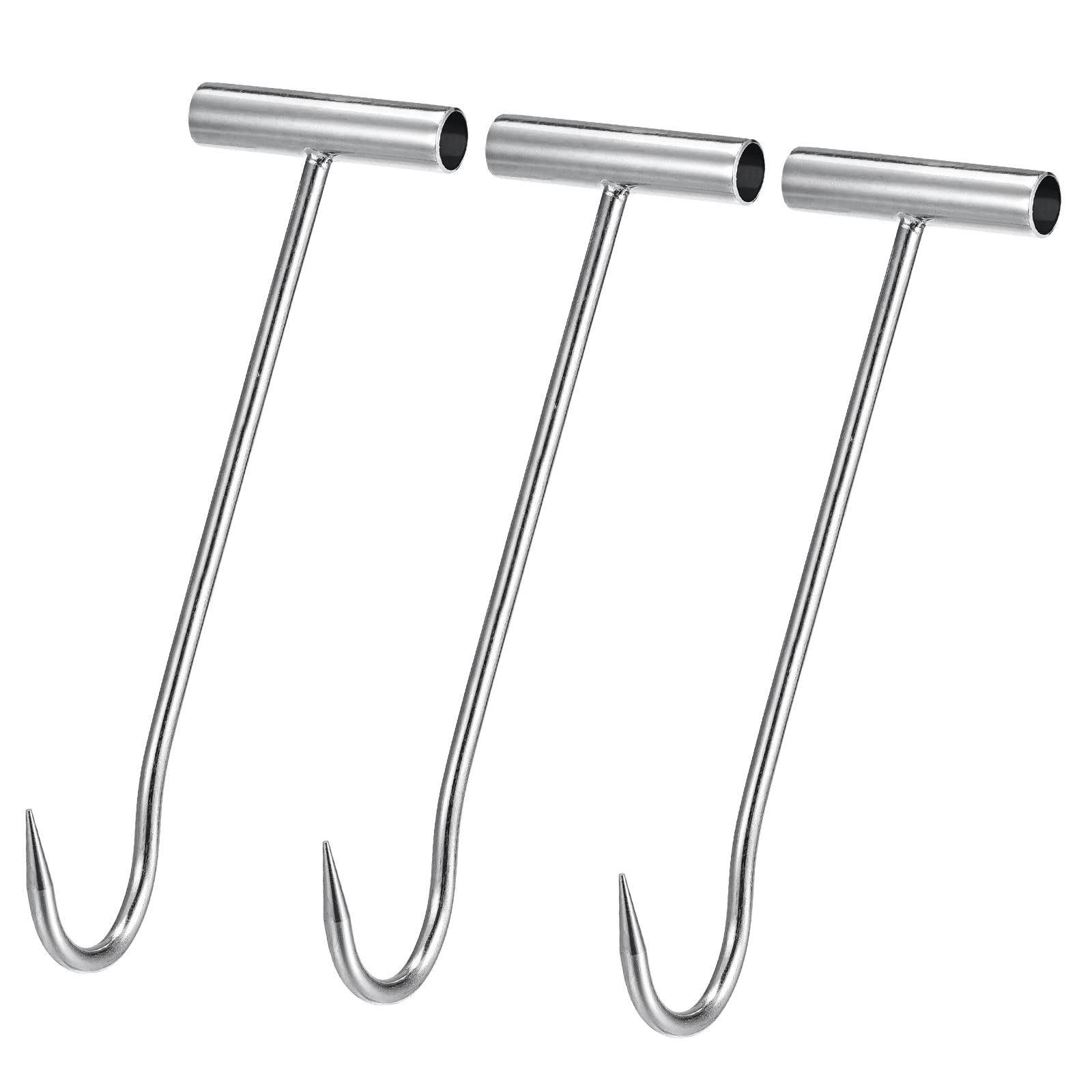 Amazon.com: uxcell T-Handle Meat Boning Hook, Galvanized Curved T Hooks ...