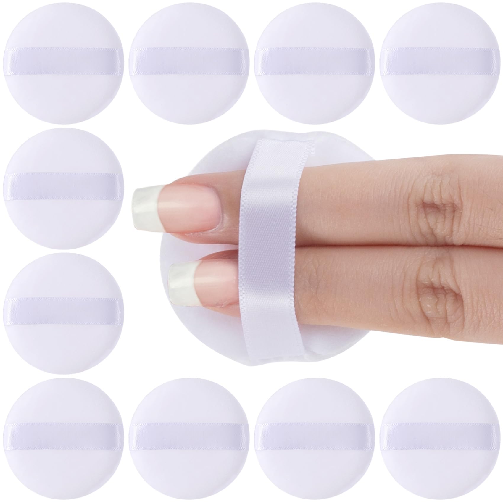 Amazon.com : Pndeyo 10pcs Mini Powder Puff with Strap, Small Soft ...