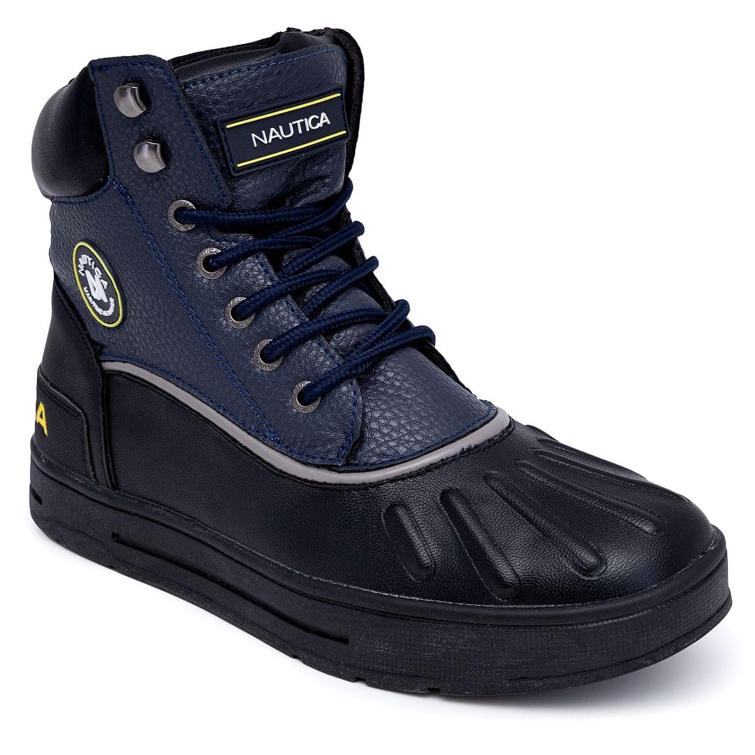 Buy Nautica Mens Padden Waterproof Snow, Lace-Up Insulated Duck Boot ...