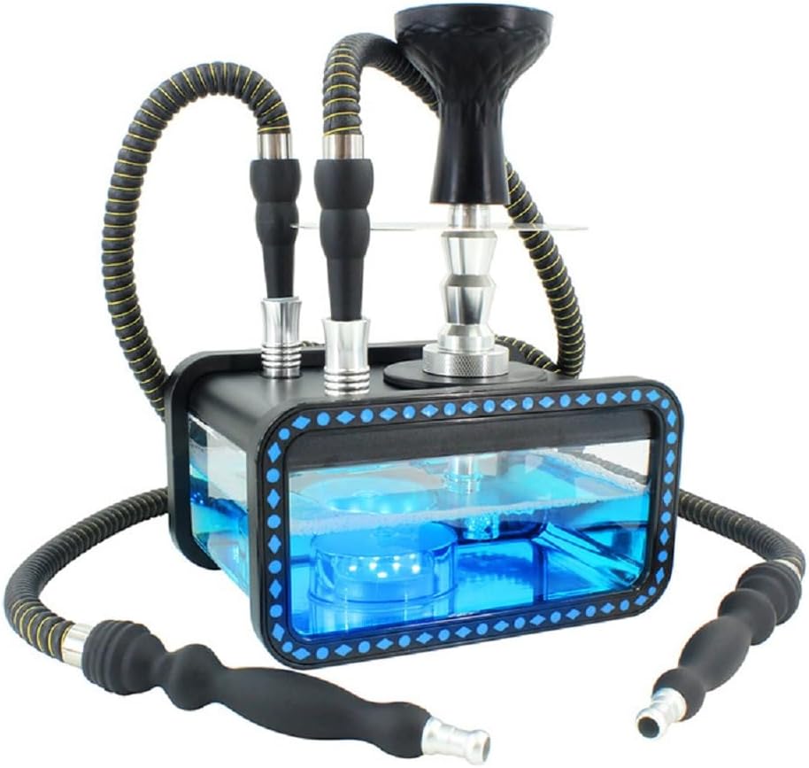 Amazon.com: acrylic hookah led water pipe arabic water pipe for two bar ...