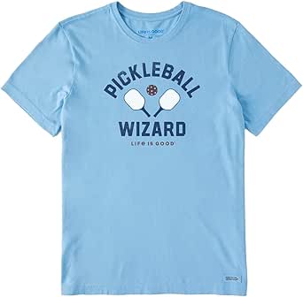 Amazon.com: Life is Good. Men's Pickleball Wizard SS Crusher Tee, Cool Blue : Clothing, Shoes ...