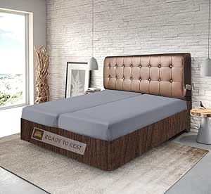 Amazon.com: Split Queen Sheets (30" x 80") - 2 Piece Adjustable Split ...