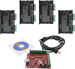 Amazon.com: CNC control system kit, 1*Red Breakout Board USB 100Khz 4 ...