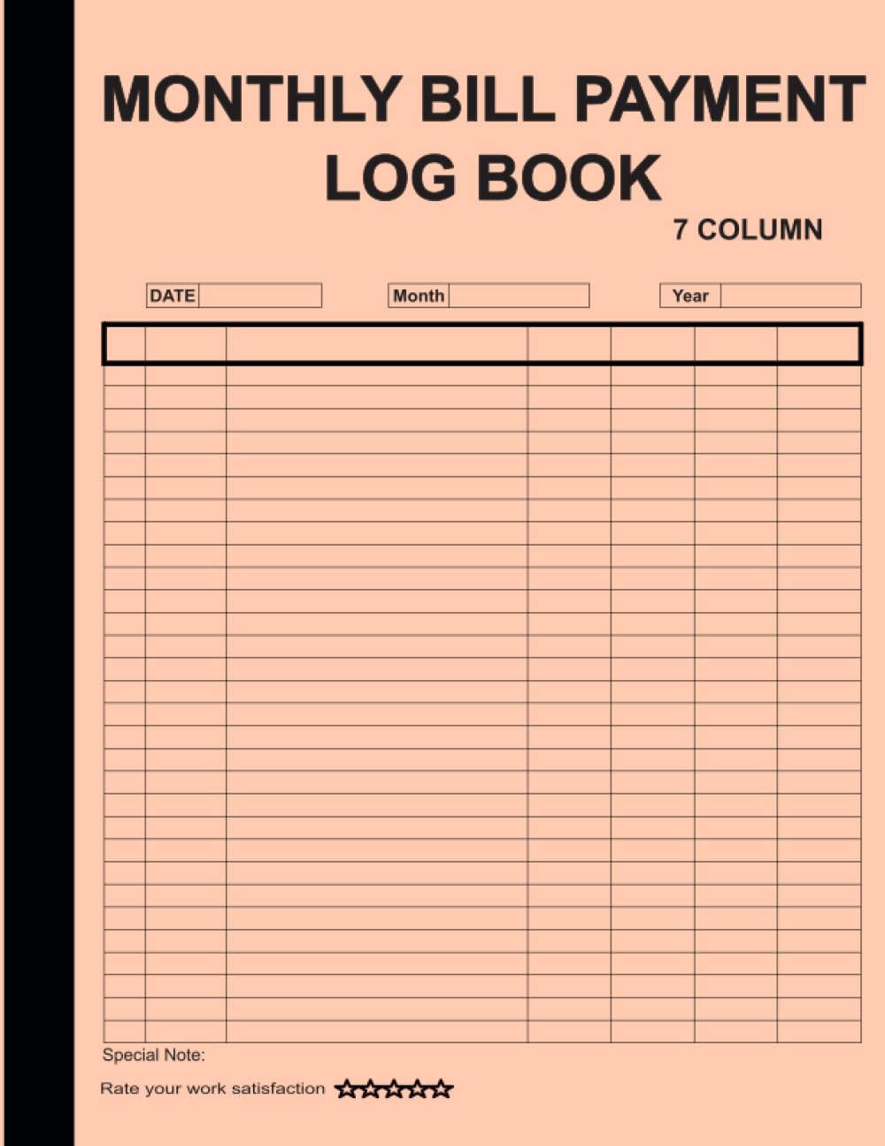 Amazon.com: Monthly Bill Payment Log Book: Monthly bill planner and ...