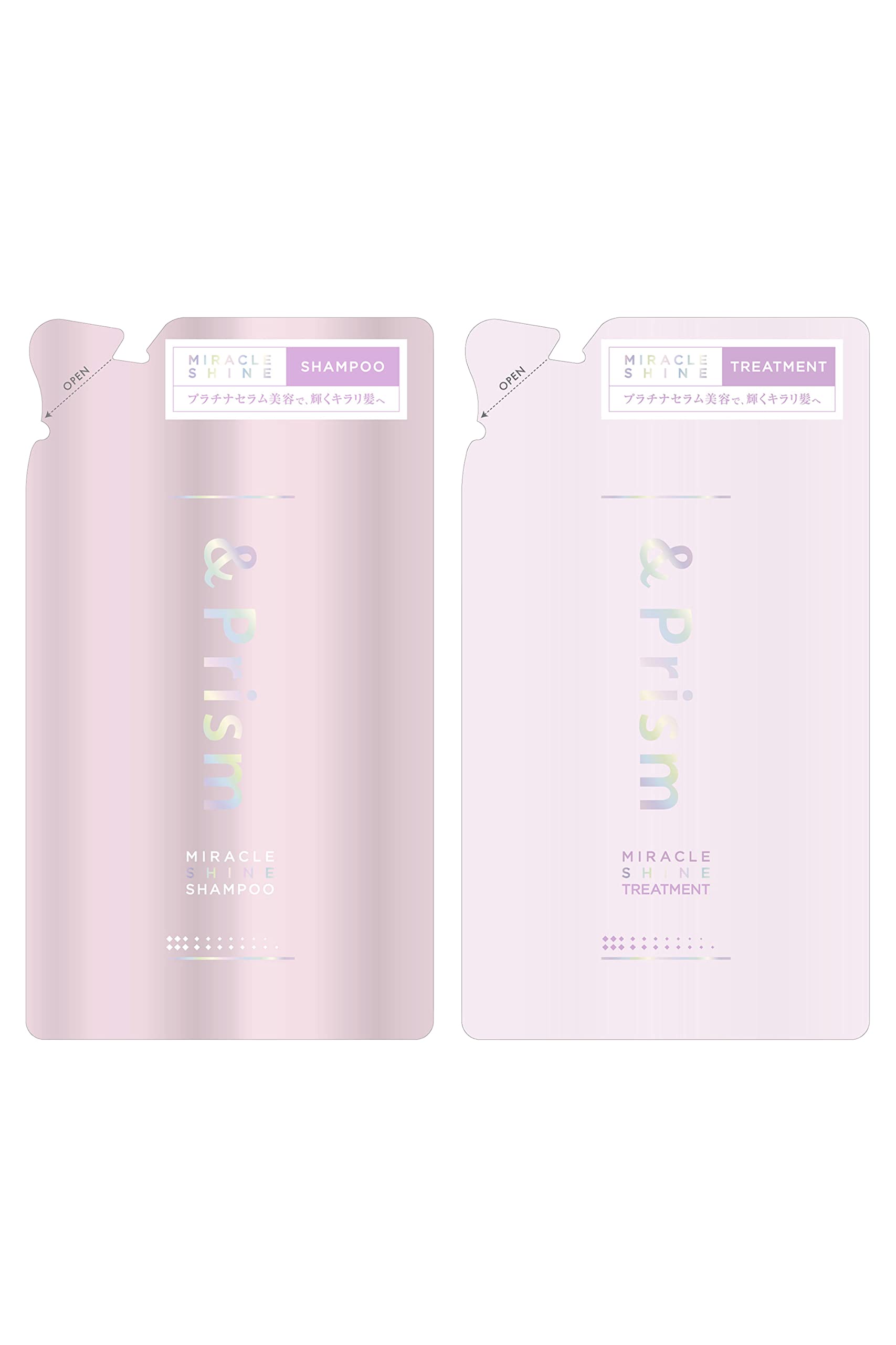 Amazon | &Prism ミラクルシャイン シャンプー & トリートメント [ アンドプリズム ] 詰め替え セット | &Prism | シャンプー・コンディショナーセット 通販