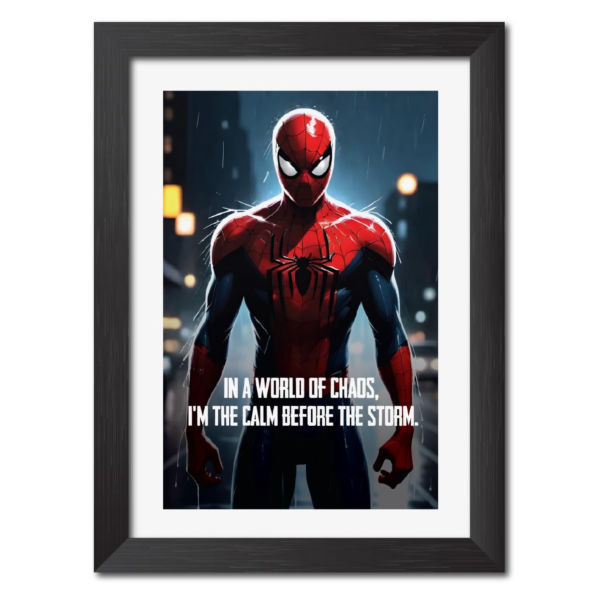 TenorArts Spiderman Poster with Quotes Comics Photo Frame Painting With ...