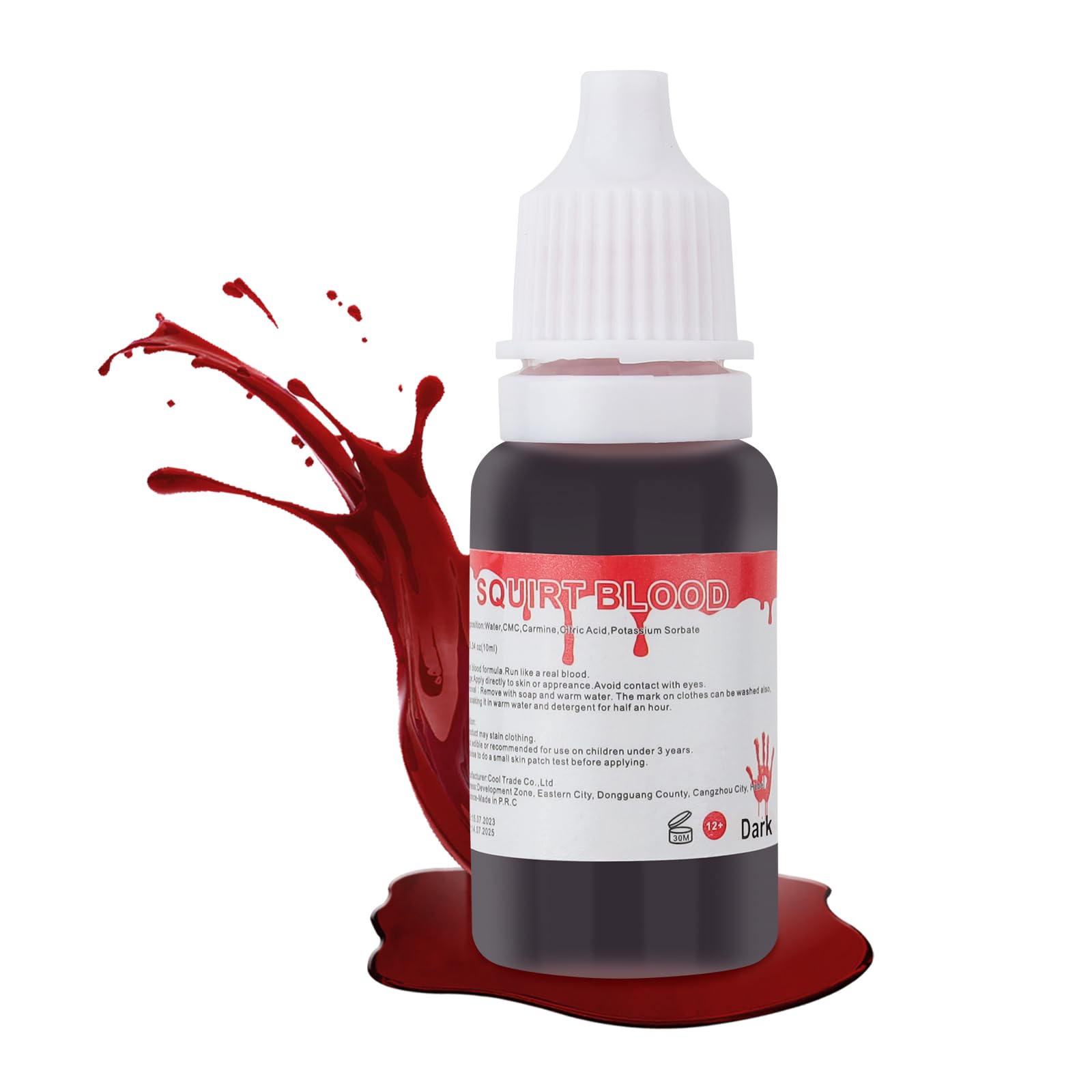 Amazon.com : Go Ho Dripping Fake Blood Makeup (0.35 oz),Fake Blood ...