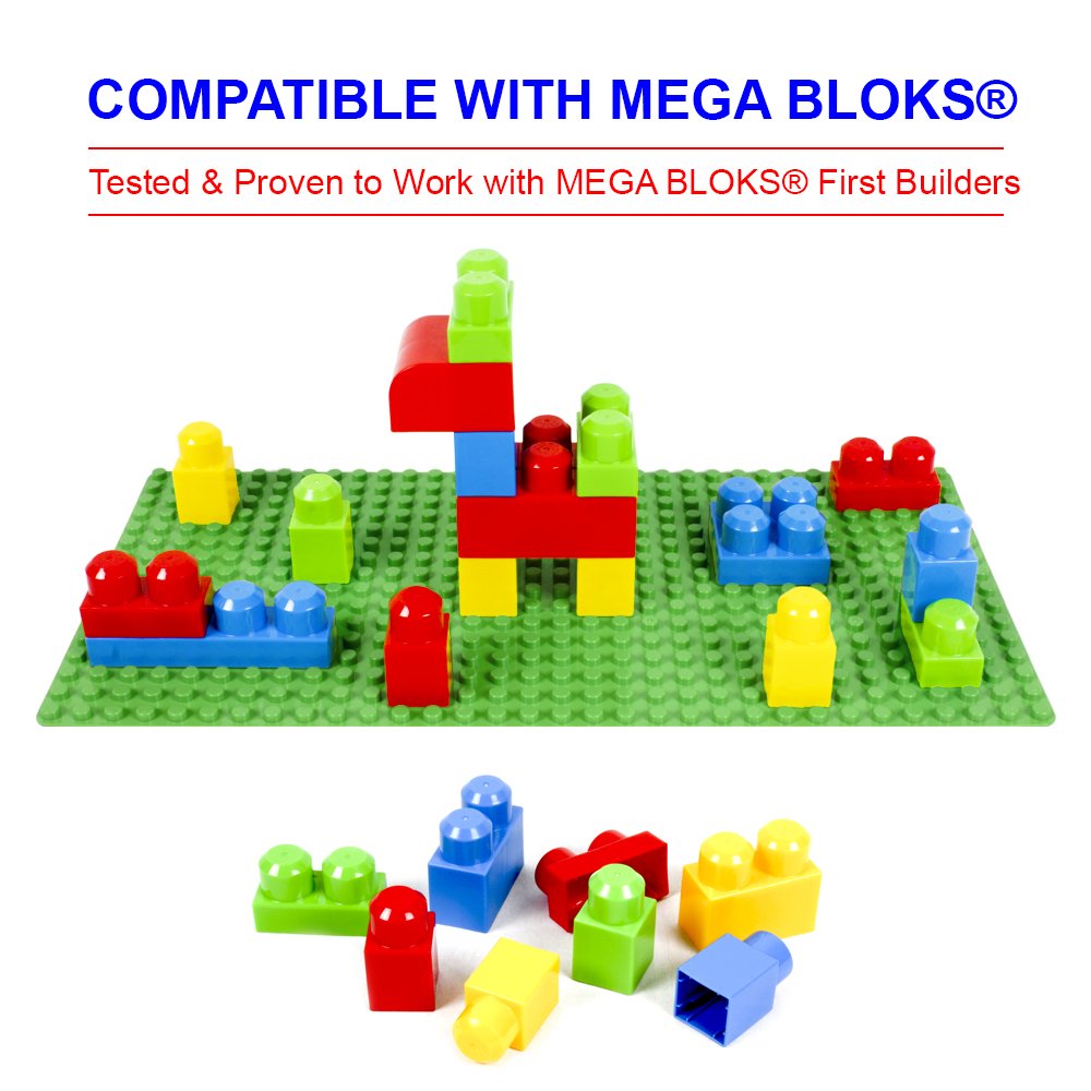 Brickyard Building Blocks Lego Compatible Baseplate - Pack of 4 Large ...