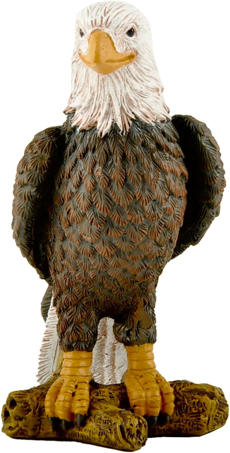 Amazon.com: JFSM INC. American Eagle Perched on Branch Figurine - Eagle ...