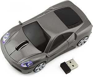 Amazon.com: SUN RAIN Wireless Car Mouse, 2.4G Cool Sport Car Wireless ...
