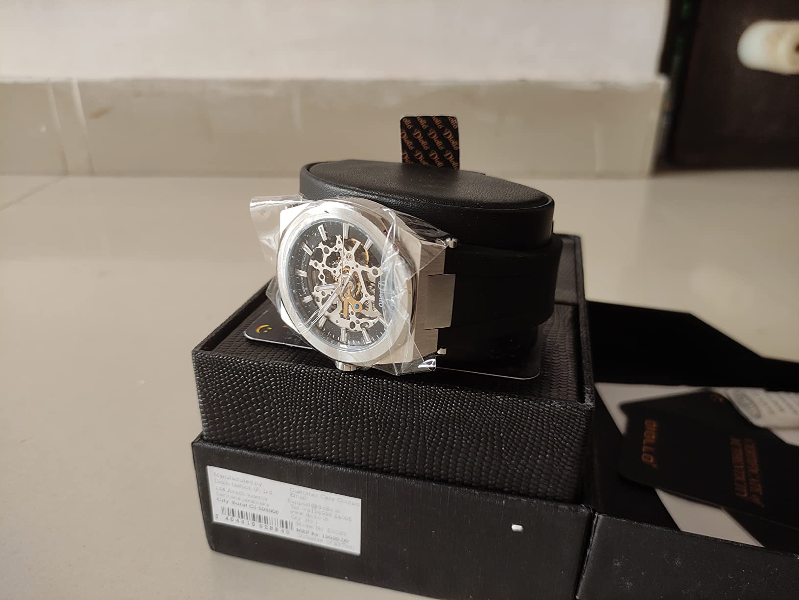 Buy Diollo Luxury Analogue Skeleton Men Silicon belt's Watch-DIO23 at ...