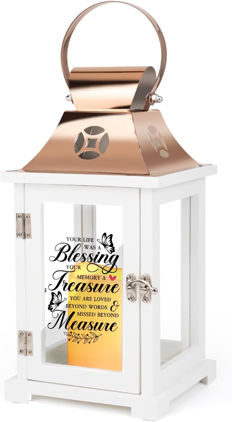Amazon.com: Memorial Lantern - Decorative Candle Lanterns for Sympathy ...