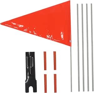 Amazon.com : Bike Flags with Pole Reflective Bike Safety Flag Height ...