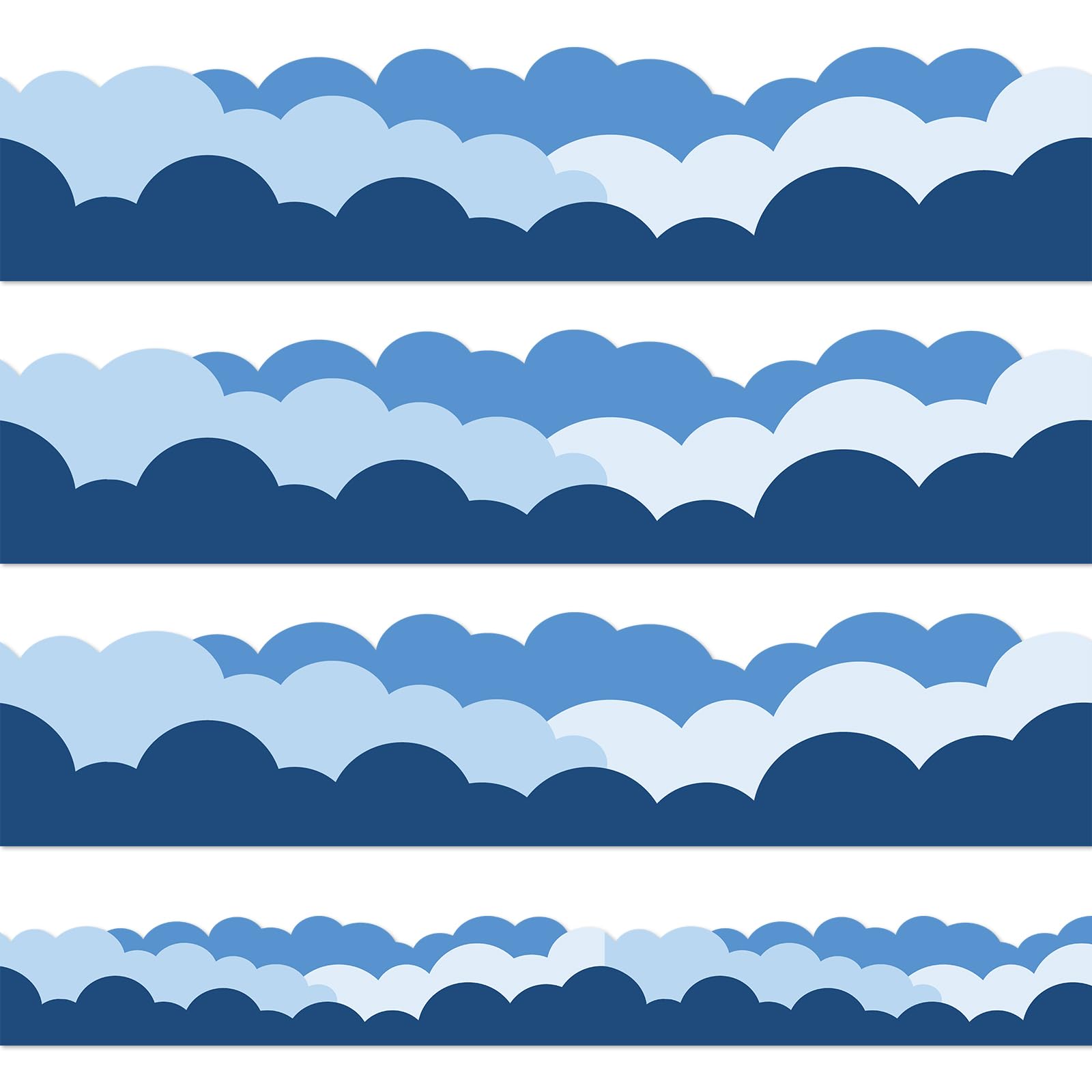 Jarthenaamcs 32 8ft Blue Sky Clouds Bulletin Board Border Clouds | Desertcart INDIA