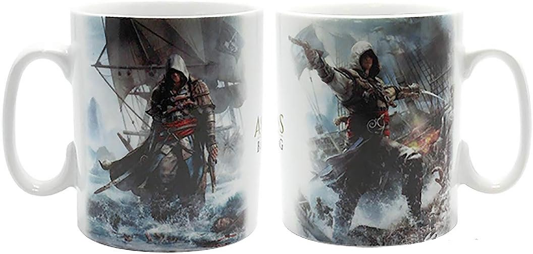 Amazon.com | 460 ml Mug Porcelain-Assassin's Creed 4): Coffee Cups & Mugs