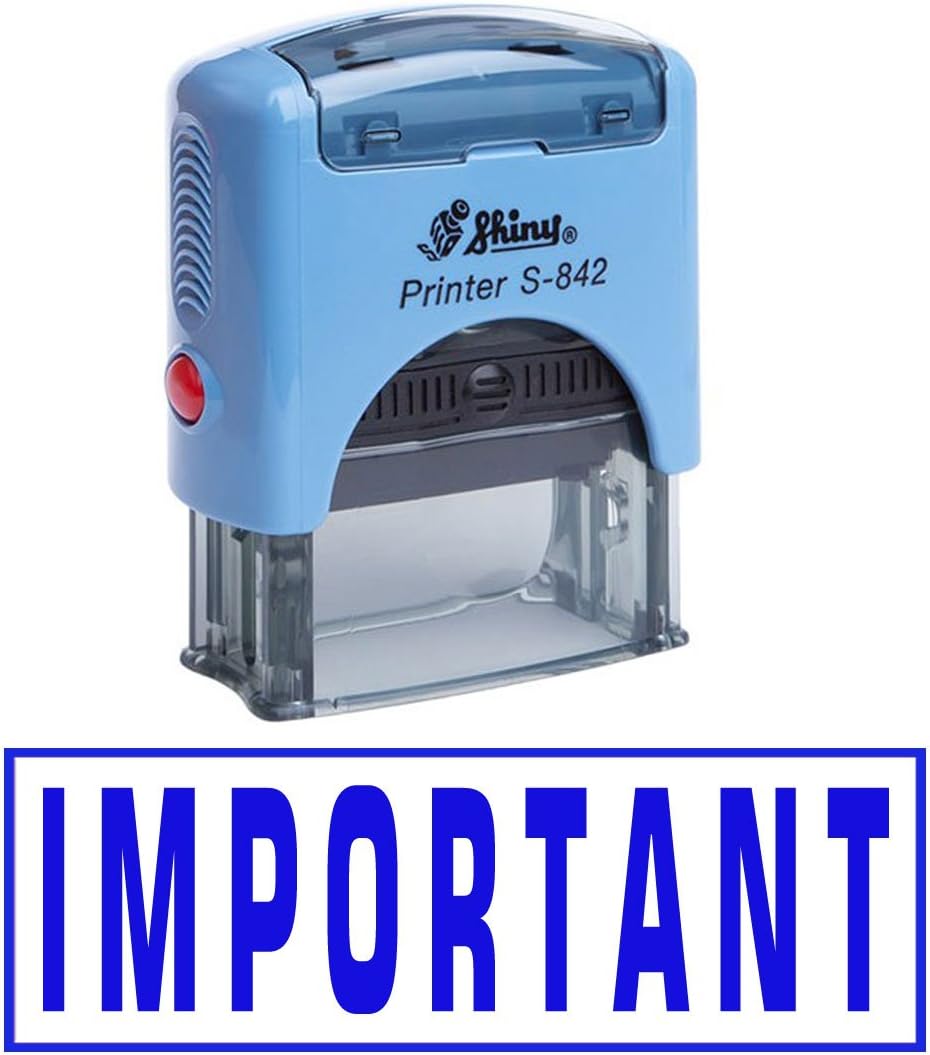 Amazon.com : Important Self Inking Rubber Stamp Office Stationary ...